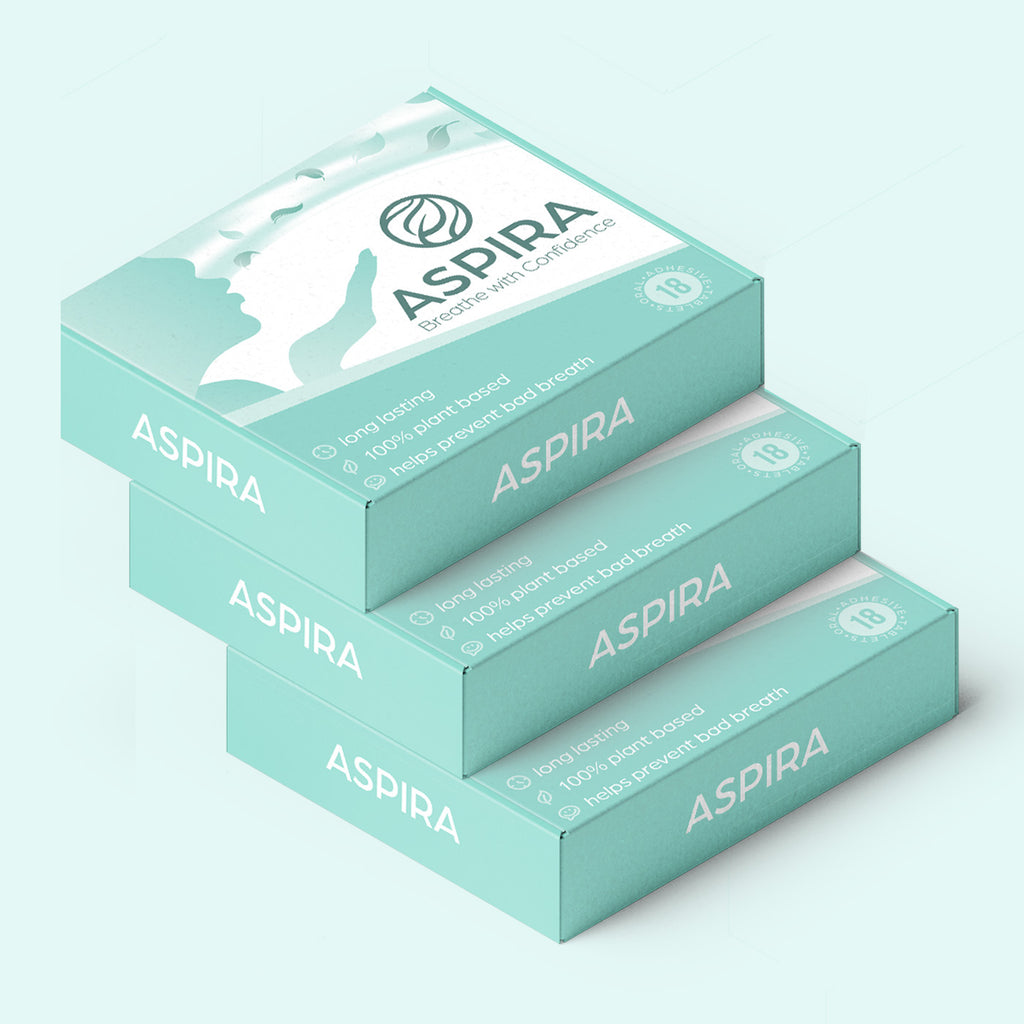 Aspira Breath Tablets - Eliminate Bad Breath - 3 Pack/33% Off/Most Pop